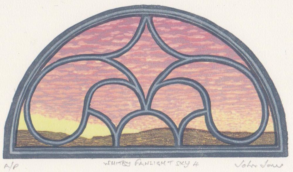Whitby Fanlight Sky 4 – John Jones: reduction linoprints
